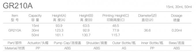 Double Wall Airless Foundation Pump Bottle GR210A